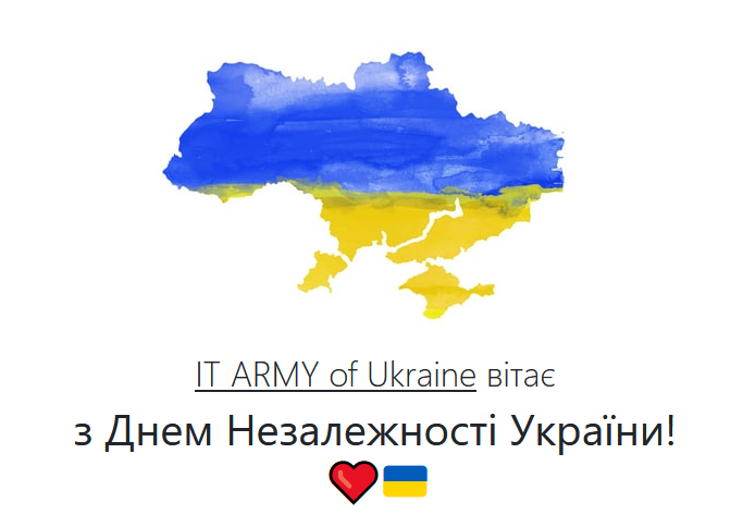 IT Army of Ukraine celebrates Ukrainian Independence Day by Defacing ...